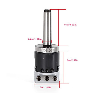 Boring Head MT2-F1 50mm + 9pcs 12mm Boring Bar CNC Milling Tools Kit Set