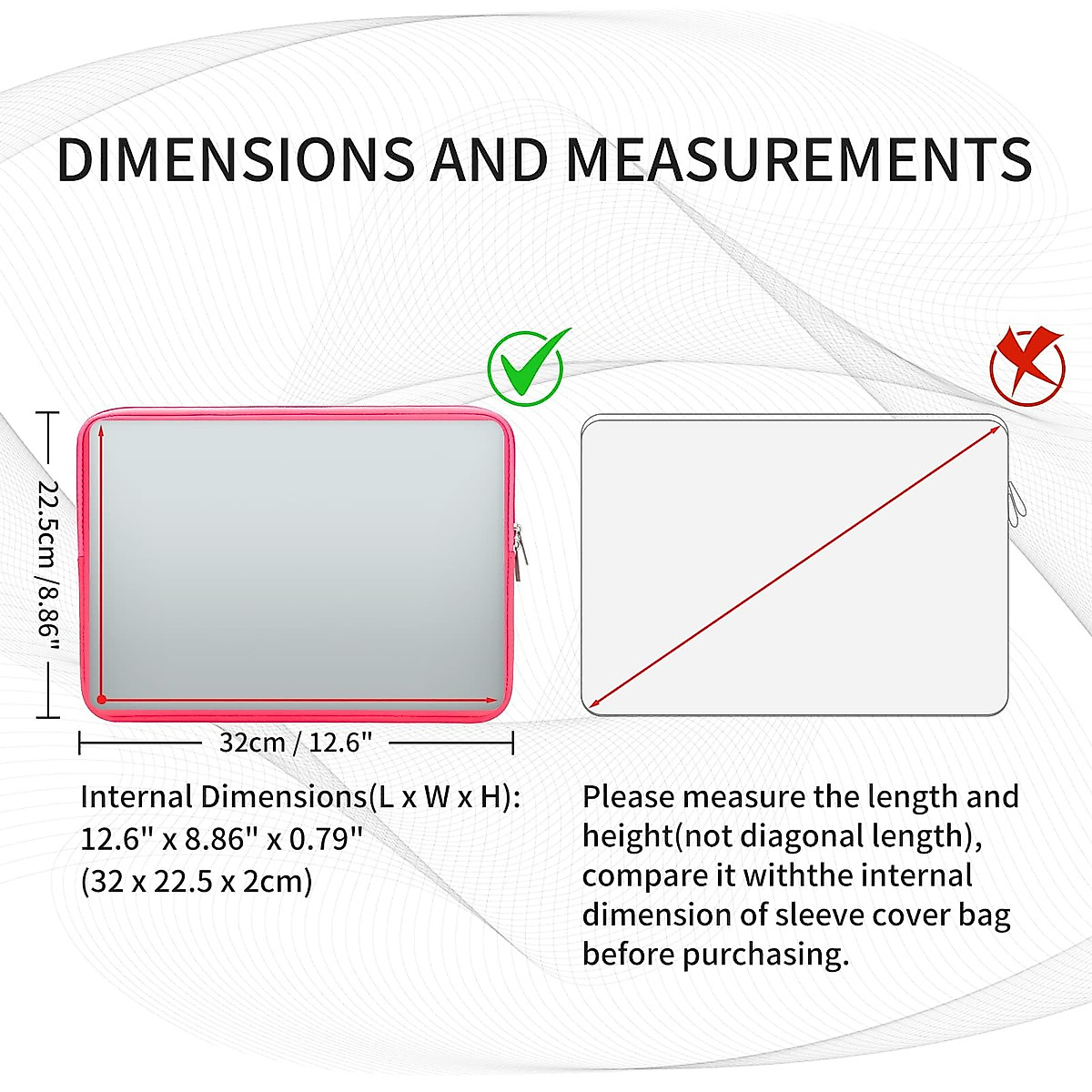 RAINYEAR 13 Inch Laptop Sleeve Compatible with 13.3" MacBook Air/Pro M1 M2 M3 M4 A3240 A3113 A2681 A2337 A1932 A2179 A2338 A1706 A1708 Carrying Computer Bag Protective Cover Case(Bright Pink)