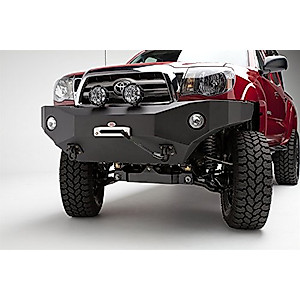 Body Armor 4x4 TC-19335 Black - Steel Front Winch Bumper for 2005-2011 Toyota Tacoma