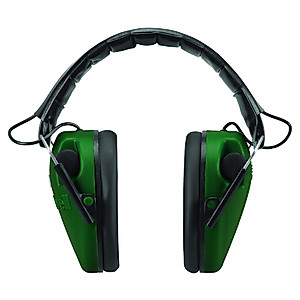 Caldwell E-Max Low Profile Electronic 23 NRR Adjustable Earmuffs w/ Sound Amplification for Shooting Range with Glasses