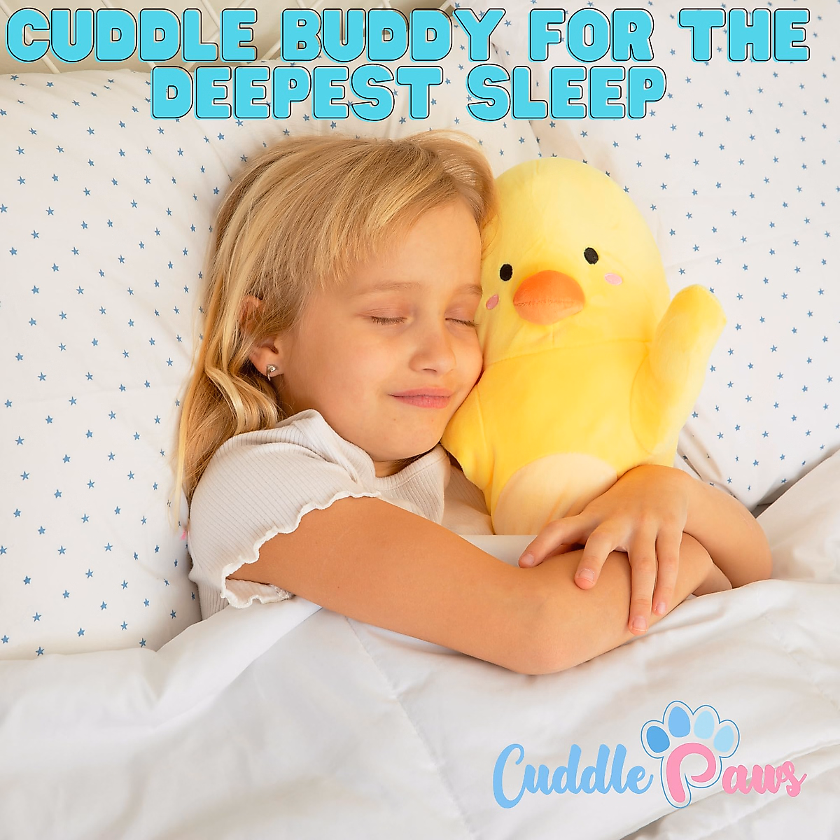 Cuddle Paws Stuffed Animal Duck Body Pillow – Soft Plush Toy & Throw Pillow for Kids, Large (47 Inches), Soft Plushies Stuff Gift for Girls