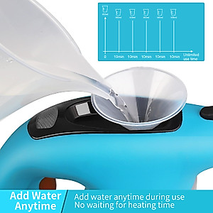Upholstery Steam Cleaner, Handheld Steamer for Cleaning, Steam Cleaner with Continuous Steam Lock, 120℃ Pressurized Steam for Couch, Furniture, Grout, Tile, Add Water Anytime, Save Time and Effort