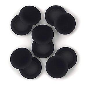 Headset Ear Foam Earpads Sponge Cushion Covers (Black) 5 Pairs