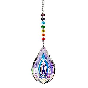Newmerry Sun Catcher Feng Shui Crystals Window Large AB Drop Prism Home Decoration Come Gift Box