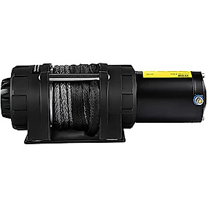VEVOR Electric Winch 6000lb Load Capacity Truck Winch Synthetic Rope with Wireless Remote Control, Powerful Motor for ATV UTV Off Road Trailer