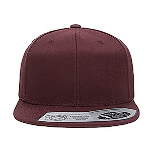 Flexfit Mens 110 Classic Snapback Baseball Cap, Maroon