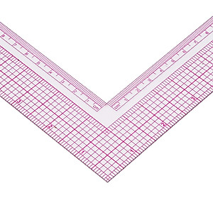 TOPINCN Plastic Sewing Ruler L Curve Ruler Sewing Measure Tailor Ruler Clear Sewing Ruler for Tailor Craft Tool Drawing Measuring Supplies (5808)