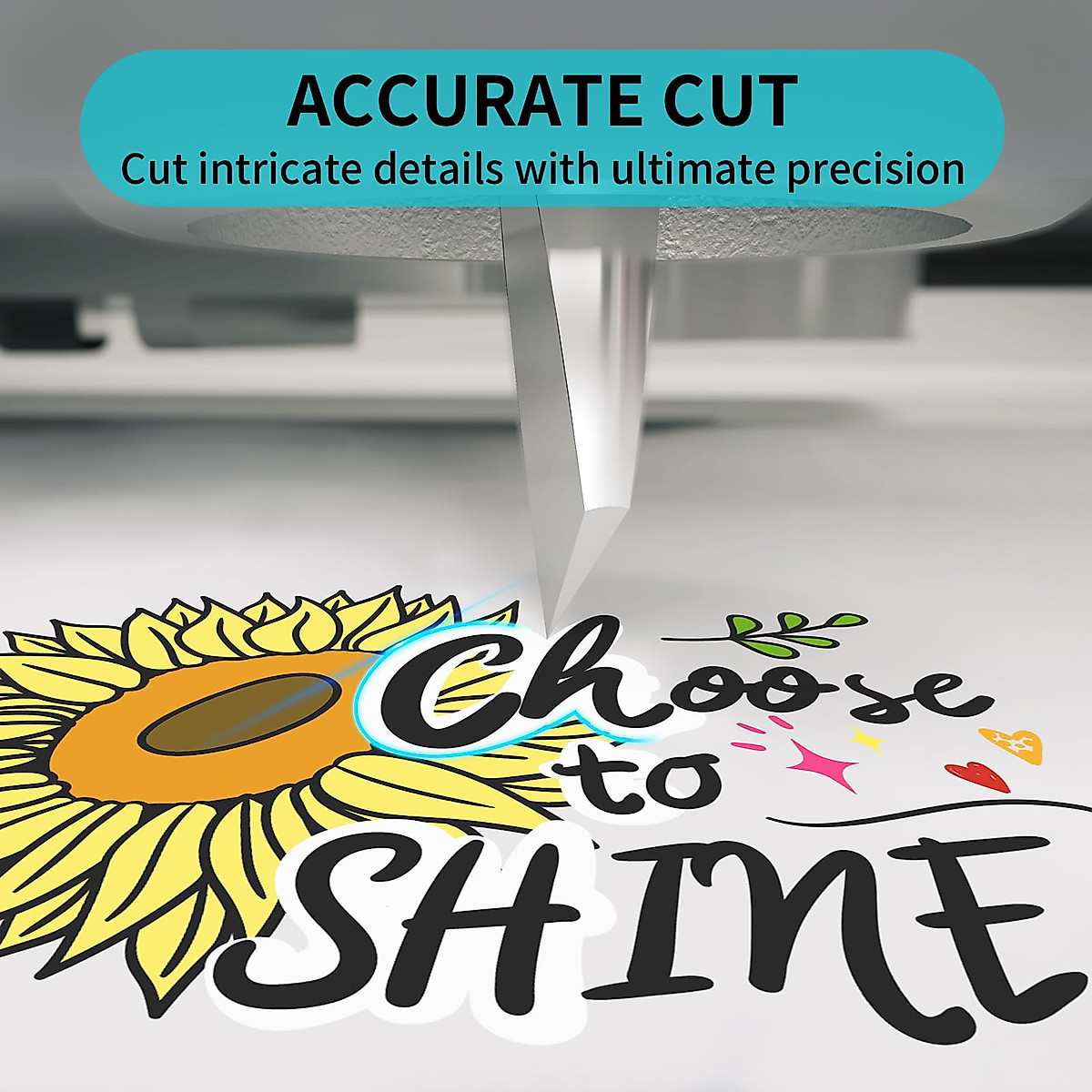 LOKLiK Crafter by HTVRONT Cutting Machine - Vinyl Cutter Machine for All Crafts, Cutting Machine for Vinyl, Iron On, Cardstock, Cuts 100+ Materials, Creates Customized Tshirt, Cards, Labels, Decals