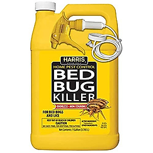 HARRIS Bed Bug Killer, Liquid Spray with Odorless and Non-Staining Formula (Gallon)