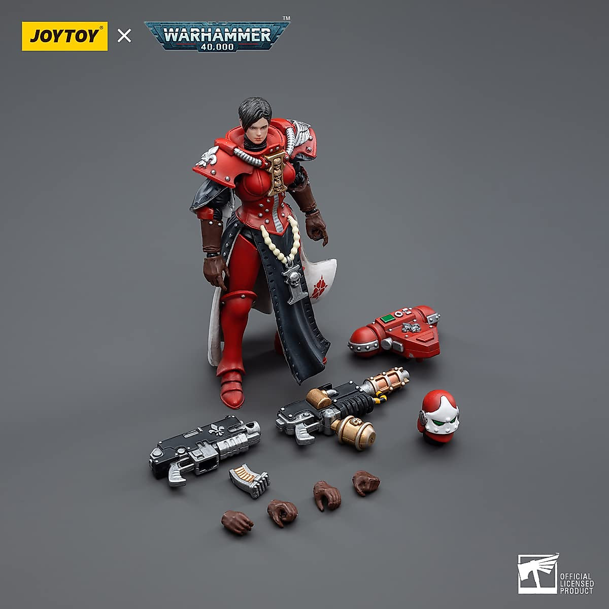 JOYTOY New 1/18 Warhammer 40,000 Action Figure Adepta Sororitas Battle Sisters Order of The Bloody Rose Sister Ignacia Collection Model Birthday Gifts