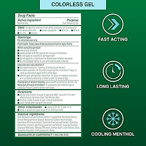 Biofreeze Gel Menthol Pain Relieving Colorless Gel 4 FL OZ Tube (Pack Of 2) For Pain Relief Associated With Sore Muscles, Arthritis, Simple Backaches, And Joint Pain (Packaging May Vary)