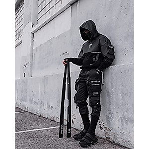 Fabric of the Universe Techwear Fashion Cyberpunk Ghillie Hoodie (LRC-001F Heavyweight, Medium)