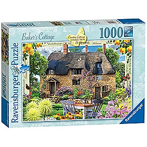 Ravensburger Country Cottage No.14 - Baker's Cottage 1000 Piece Jigsaw Puzzles for Adults & Kids Age 12 Years Up