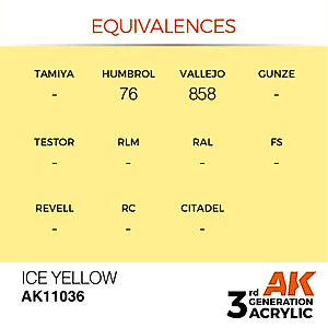 AK Interactive 3rd Gen Acrylic Ice Yellow 17ml