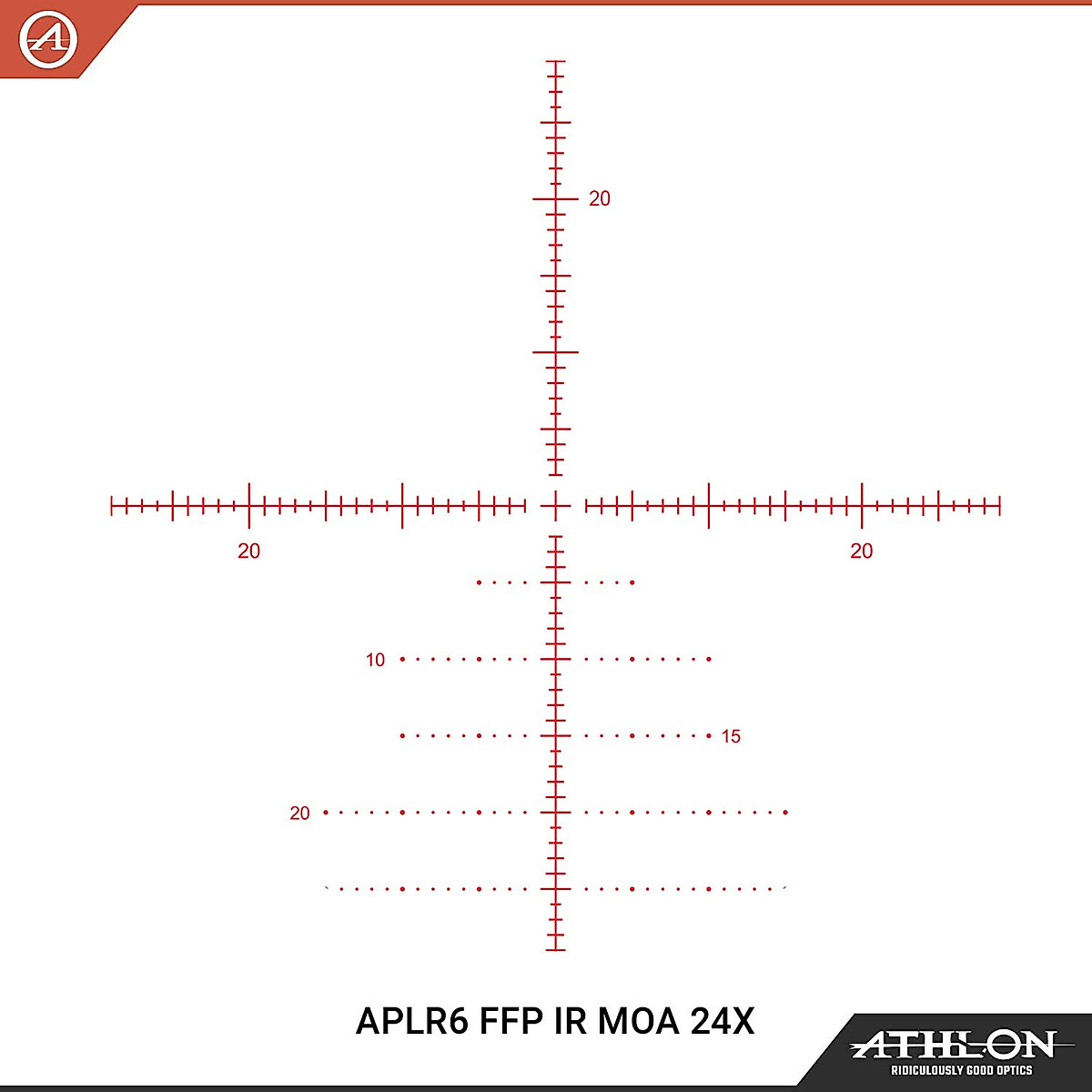 Athlon Optics 214113: Helos BTR Gen2 6-24X56 Riflescope Aplr6 Ffp Ir Moa Reticle