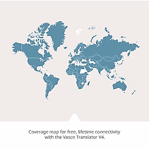 Vasco V4 Language Translator Device | 108 Languages | Free Lifetime Internet in Almost 200 Countries | Cobalt Blue