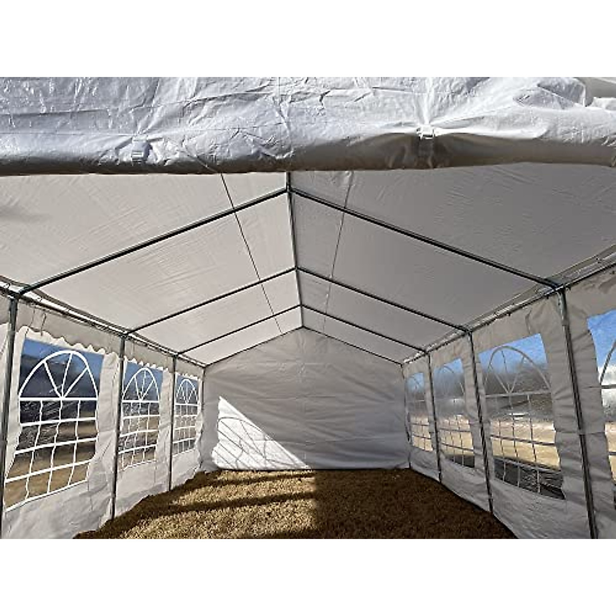 26'x13' PE Party Tent White - Heavy Duty Canopy Carport - by DELTA Canopies