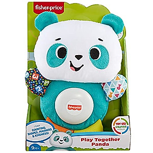 Fisher-Price Linkimals Baby & Toddler Toy Play Together Panda Plush With Interactive Music & Lights For Ages 9+ Months