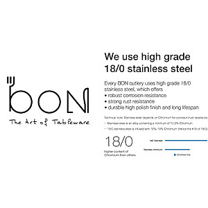 Bon Mosaic 20-Piece Stainless Steel Flatware Silverware Cutlery Set, Include Knife/Fork/Spoon, Mirror Polished, Dishwasher Safe, Service for 4