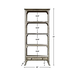 Uttermost Bridgely Aged Etagere, White