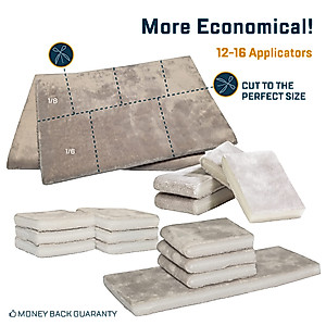 MāKRS Stain Pad, Cut-To-Size Pads 2-Pack Yields 12-16 Applicators, Lint, Snag & Streak-Free Applicator,Brush Like Microfiber Over Foam Core, For Wood Stain and Oil Based Finishes, Professional Results