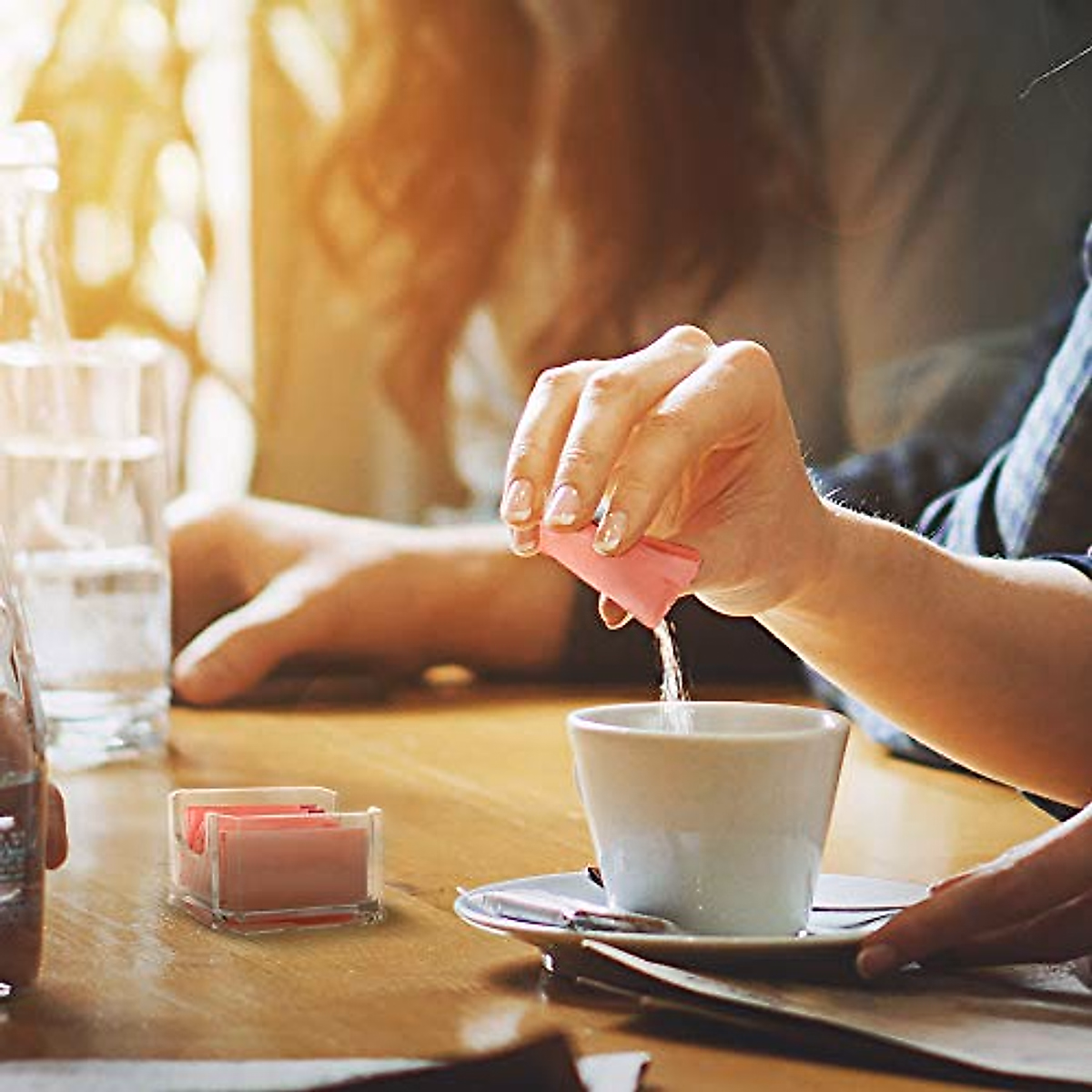 Sugar Packet Holder - Clear Plastic Storage Container for Kitchen - Commercial & Business Organization for Restaurants & Home, Coffee Bars, & Diners - Food and Beverage Accessories