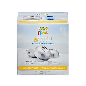 FROG® @Ease® Floating System + 3 Pack of SmartChlor® Replacements + 3 FROG Maintain® Non-Chlorine Shock Treatments for Hot Tubs
