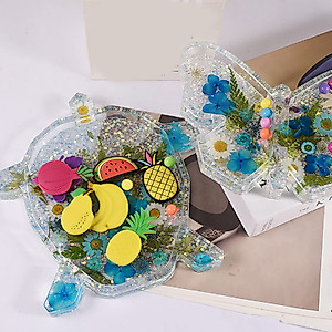 Large Butterfly Tray Resin Mold,Silicone Butterflies Epoxy Resin Casting Mold DIY Coaster Dish Resin Mold Mat for Jewelry Making