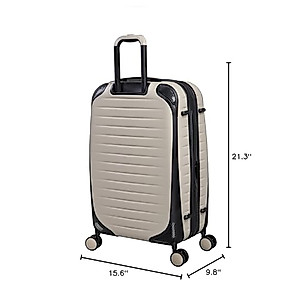 it luggage Lineal 21" Hardside Carry-On 8 Wheel Expandable Spinner, Oyster Grey