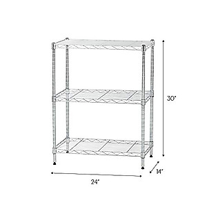 IRIS USA, Inc. USA WSU-3T-LD Wire Storage Unit 3-Shelves Silver