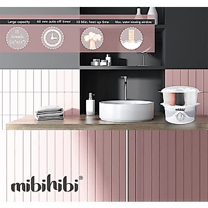 Personal Household Use Moist Towels Steamer and Warmers - Holds 15 Moist Towels, Ready in 10-15 Mins, 60 Mins Auto Off Timer, Power Indicator Light. Facials | Pedicures | Manicures. 800 Watts