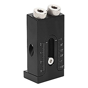 36pcs Pocket Hole Jig Kit, Aluminum Alloy Oblique Drilling Locator, Double Woodwork Guides Joint Angle Tool for Carpenters Angle Drilling Holes