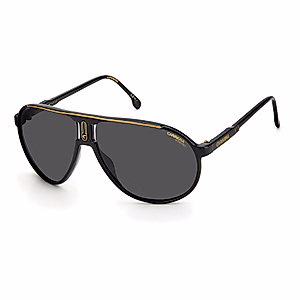 Carrera Unisex Sunglass Style Champion65/N Pilot, Black/Grey, 62mm, 12mm