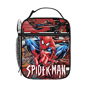 Imyodref Anime Cartoon Lunch Box - Insulated Lunch Bag For Girls Boys - 10.2 Inch Cute Lunch Box Suitable For Adult Women Men Preppy School Work Office