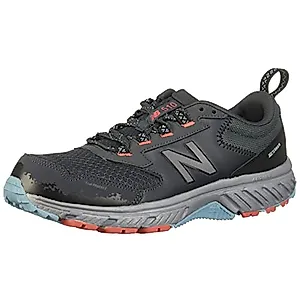 New Balance Women's 510 V5 Trail Running Shoe, Gunmetal/Wax Blue/Wax Blue, 8.5