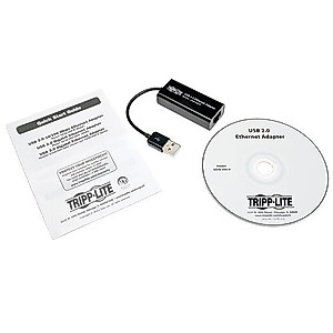 Tripp Lite USB 2.0 Hi-Speed to Ethernet NIC Network Adapter, 10/100 Mbps (U236-000-R), Black