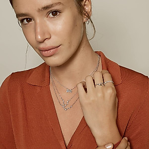 J'ADMIRE Horoscope Collection - Rhodium Clad Sterling Silver Cubic Zirconia Zodiac Constellation Symbol Ring (Taurus), Size 6