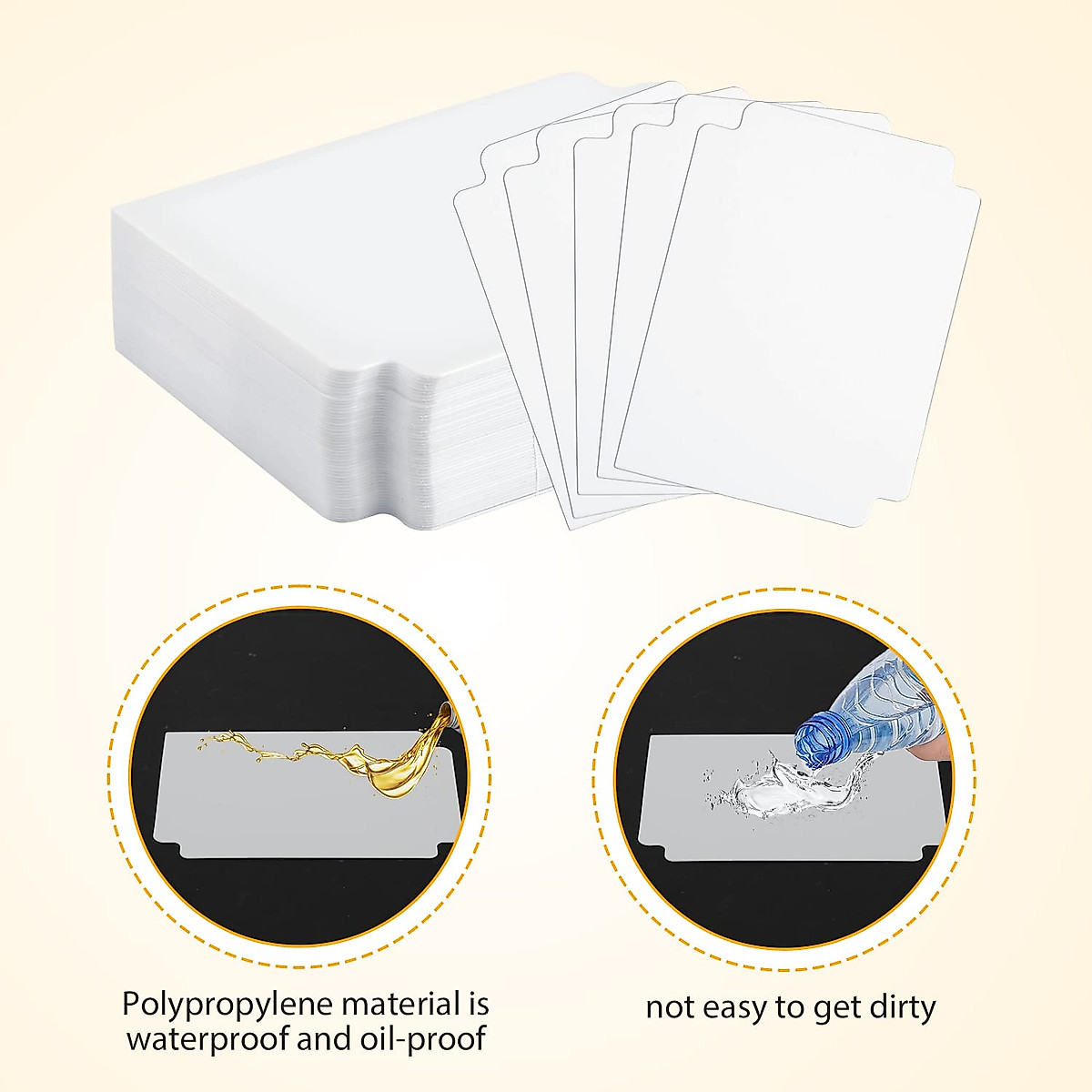 SAVITA 50pcs Card Dividers, Card Sorting Dividers with Tabs Plastic Divider Cards Separators Trading Card Organizer for Games Sports Supplies, 3.7x2.7inch