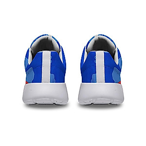 Puerto Rico Flag Shoes Men Women Puerto Rico Sneakers Breathable Running Sport Tennis Shoes 100% Boricua Gift White Size 11