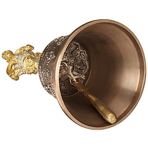 Singing Bowl Nepal Tibetan Buddhist Meditation Bell And Dorje Set - Dharma Objects Bell Of Enlightenment From Nepal 7 Inches