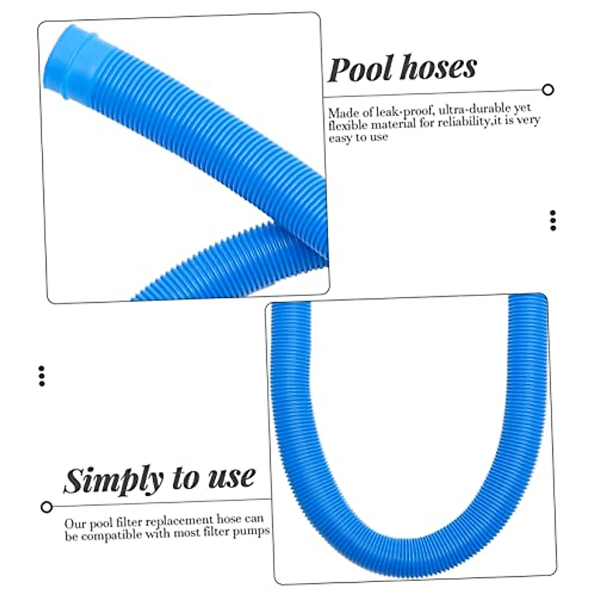 Yardenfun Pool Hose Swimming Pools Interior Accessories Outdoor Hose Pool Water Change Hose Replacement Hose for Above Ground Pools Garden Water Hose Pool Pump Hose Hose Accessory Pump Hose