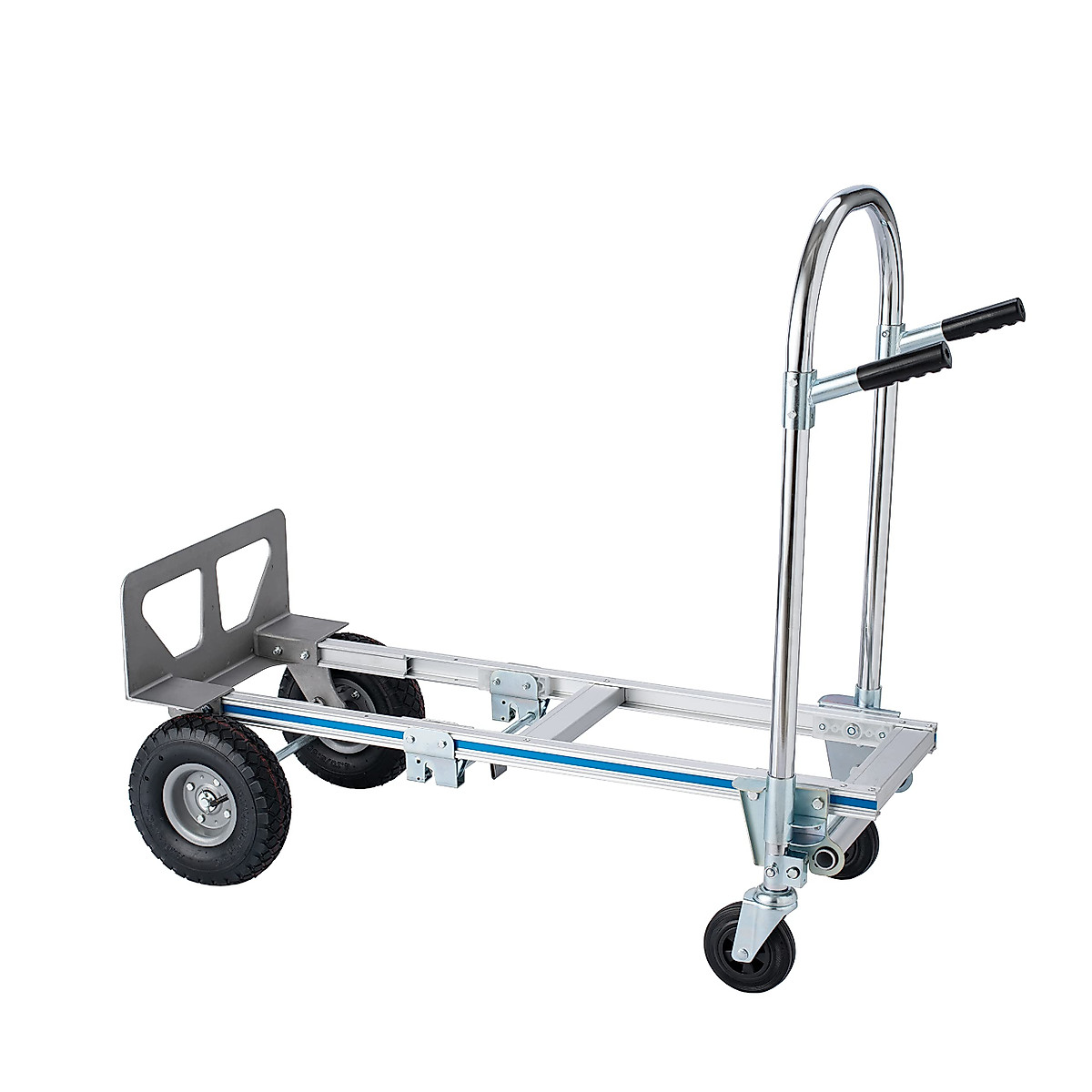 SHZOND 2 in 1 Aluminum Hand Truck Dolly 770lbs Weight Capacity Convertible Hand Truck Utility Cart (2 in 1)