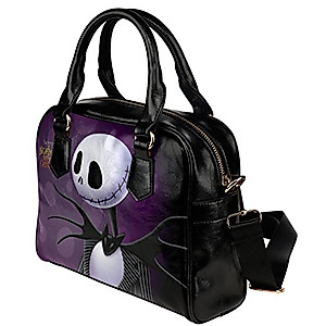 Fashion Shoulder Handbag Crossbody Bags with Jack Skellington Print