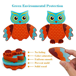 Slotic Wooden Puzzles for Toddlers - Animal Jigsaw Puzzles for 1 2 3 Years Old Boys & Girls, Kids Educational Toys (Pack of 6)