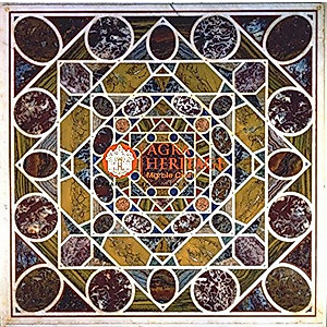 46" White Marble Conference Dining Table Top Pietradura Inlay Decor