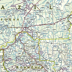 Brazil Map (National Geographic Adventure Map, 3401)