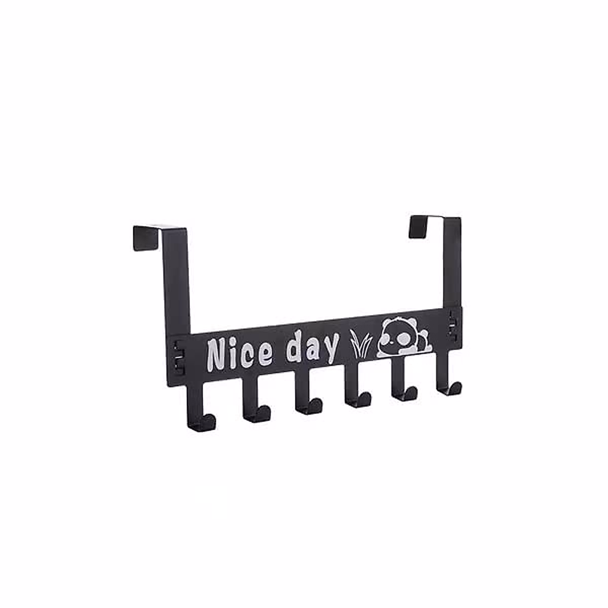 Bi-sonic lee Over The Door Hook Hanger, Heavy-Duty Hook, Hanging Clothes,Coat,Bag,Robe,Towel,Bathroom,Closet,10-Hooks(Black)