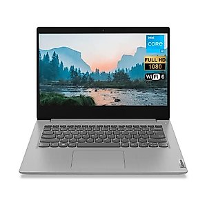 Lenovo IdeaPad 3i Laptop, 14" FHD Screen, Intel i3-1115G4 Processor, 12GB RAM, 256GB SSD, Webcam, HDMI, Media Card Reader, Dolby Audio, Wi-Fi 6, Windows 11 Home, Platinum Grey