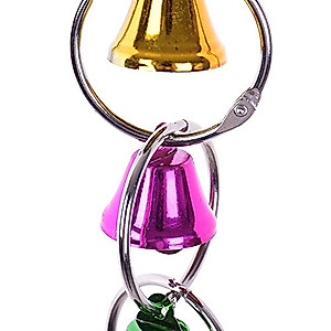 Hypeety Bird Parrot Conure Cockatoo Macaw African Grey Amazon Budgie Parakeet Cockatiel Lovebird Finch Cage for Bird Bells Toy