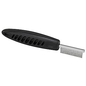 Master Grooming Tools Face & Finishing Combs — Ergonomic Combs for Grooming Dogs, 6¼", Black
